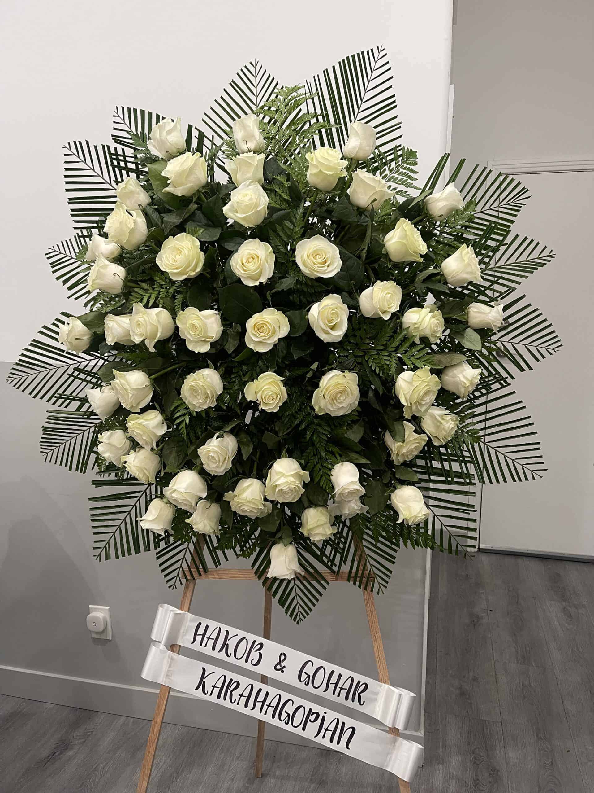 Purest Peace: A Radiant Tribute of White Roses - Floral Fusion