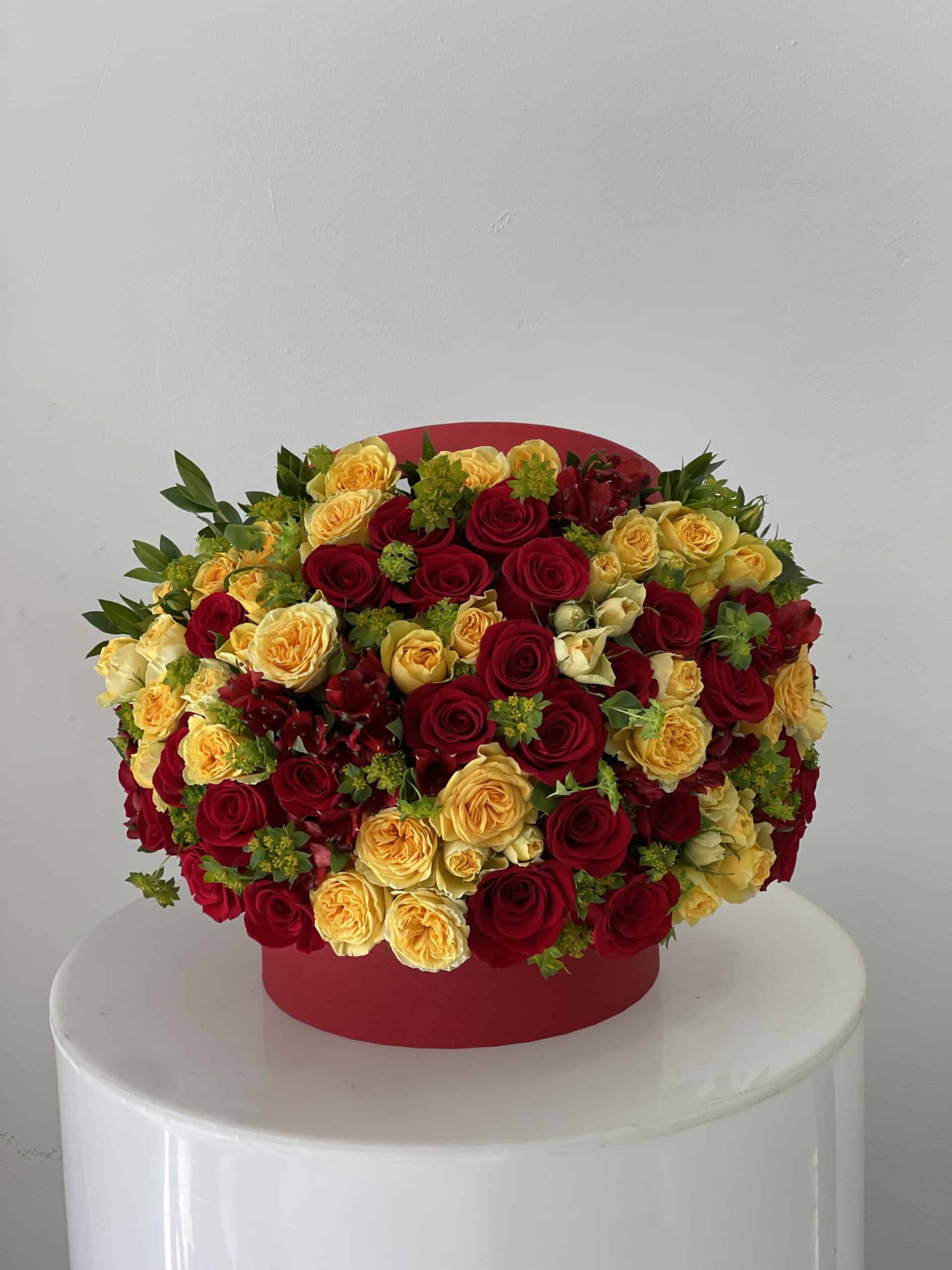 Luxurious Rose Box: Vibrant Statement of Love + Joy