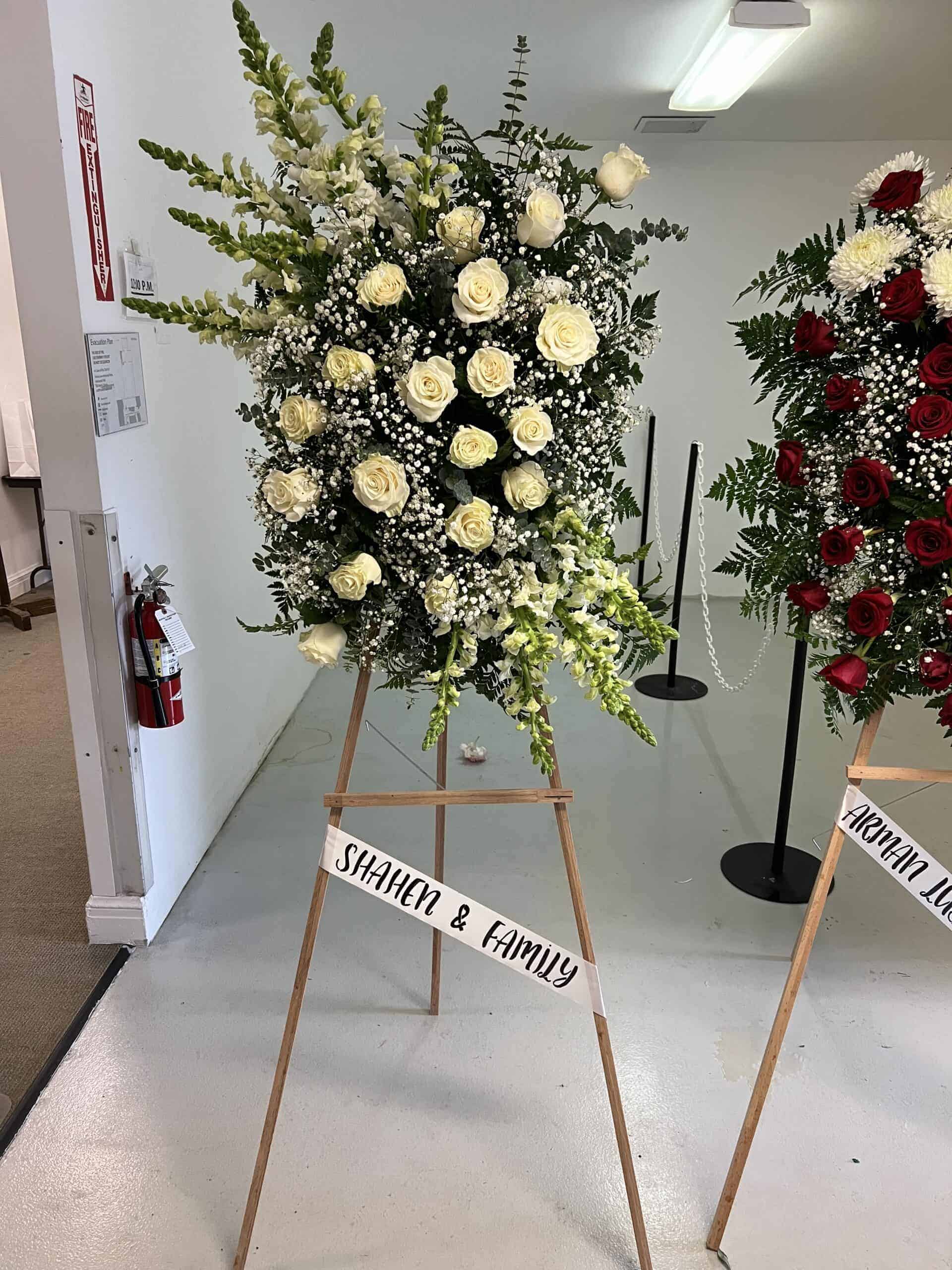 Elegant Remembrance Spray - Peaceful Tribute to Life