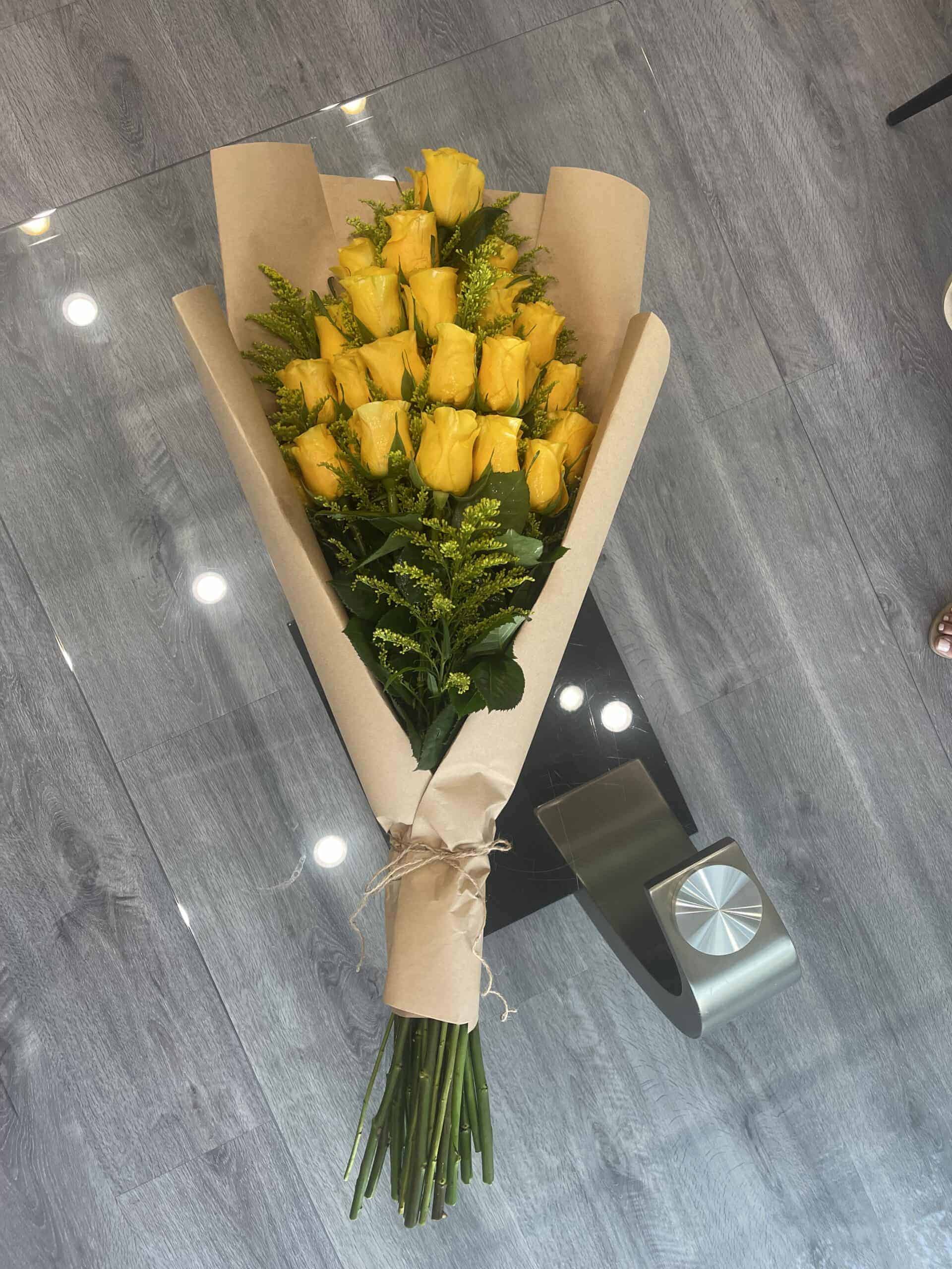 Radiant Yellow Rose Bouquet - Celebrate Life's Warmth